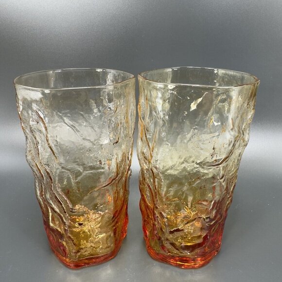 Seneca Driftwood | Accents | 97s Seneca Driftwood Amber Crinkle Glass ...